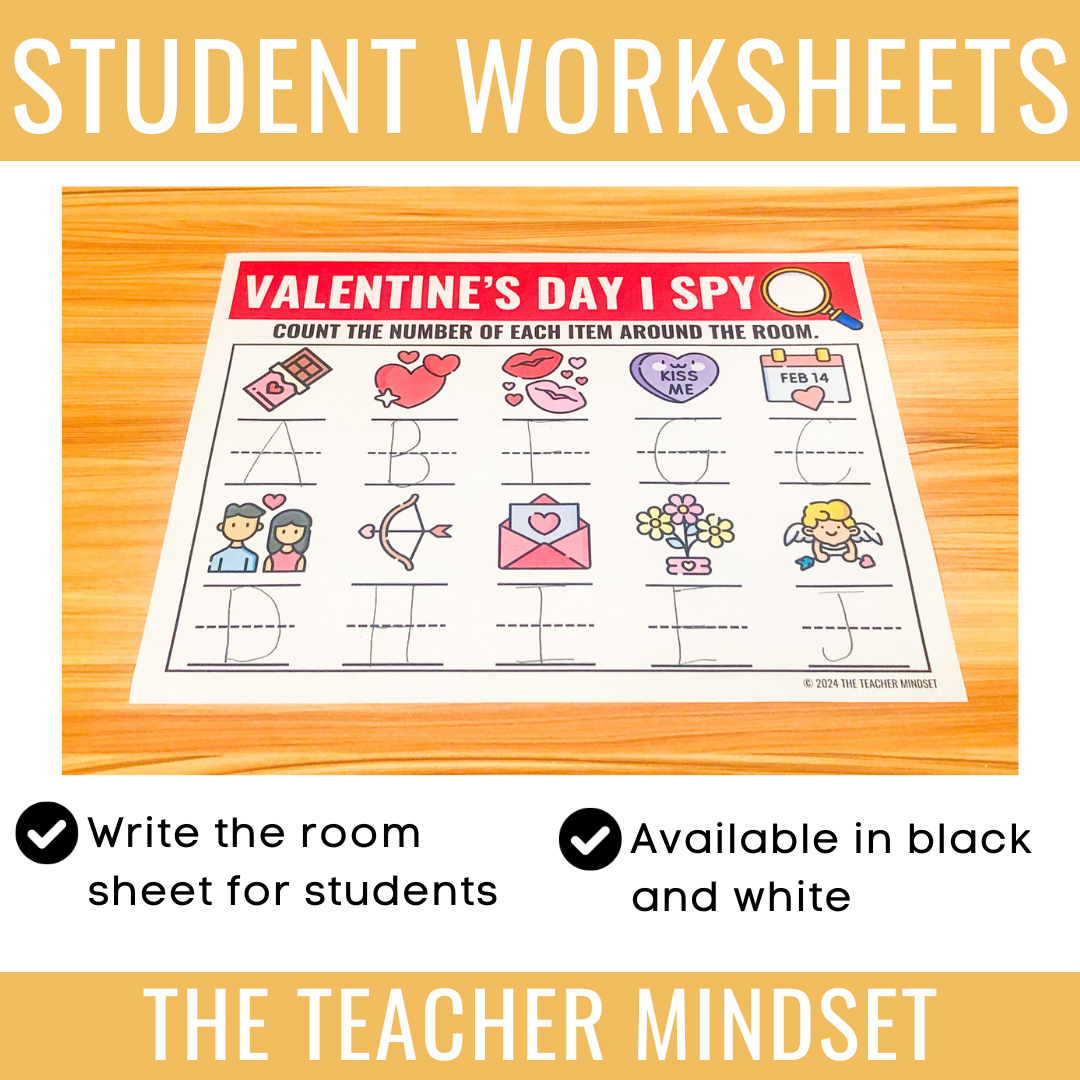I Spy Write the Room Activity | Valentine's Day | Low Prep | The ...