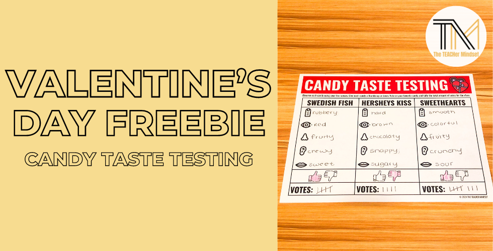Valentine's Day Taste Testing Activity - Freebie | The TEACHer Mindset