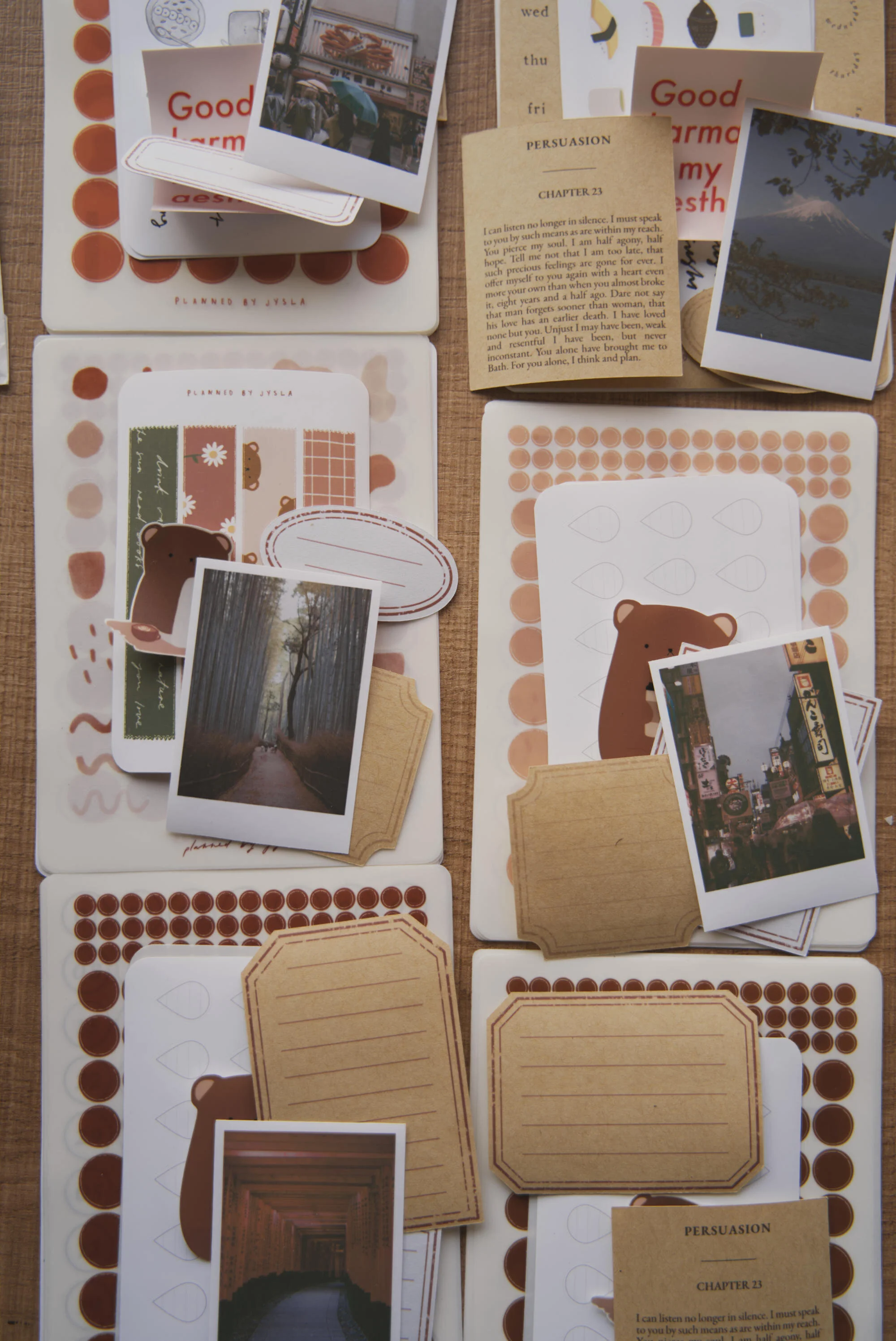 Kraft Note Stickers — Planned By Jysla — Minimal and Mindful Stationery