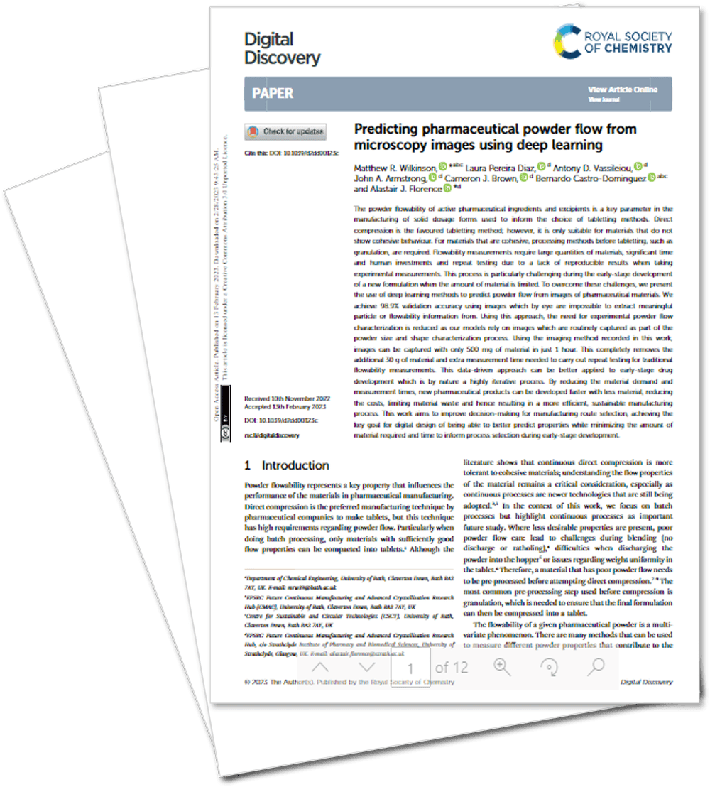 Predicting pharmaceutical powder flow from microscopy images using deep ...