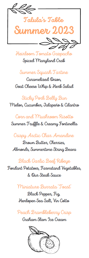 Tasting Dinners — Talula's Table