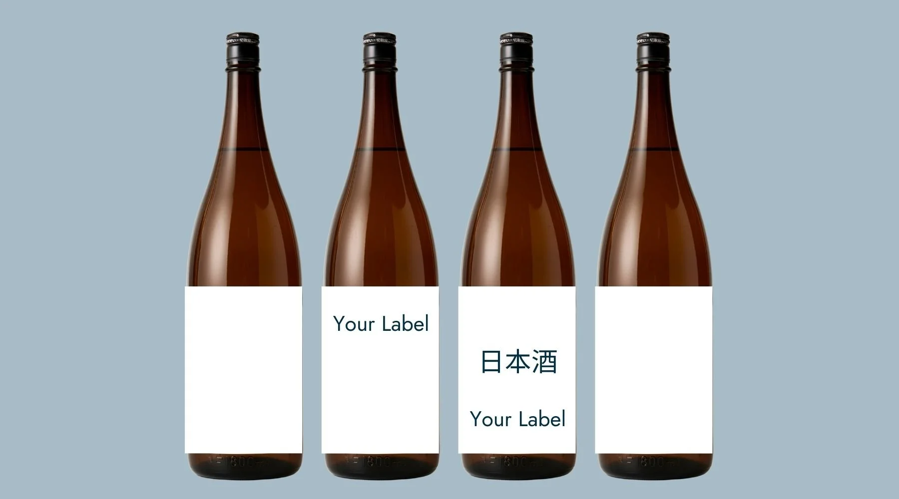 Sake Bottle Label