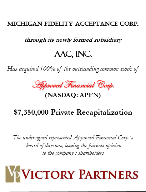 Deals By Industry — Victory Partners, LLC