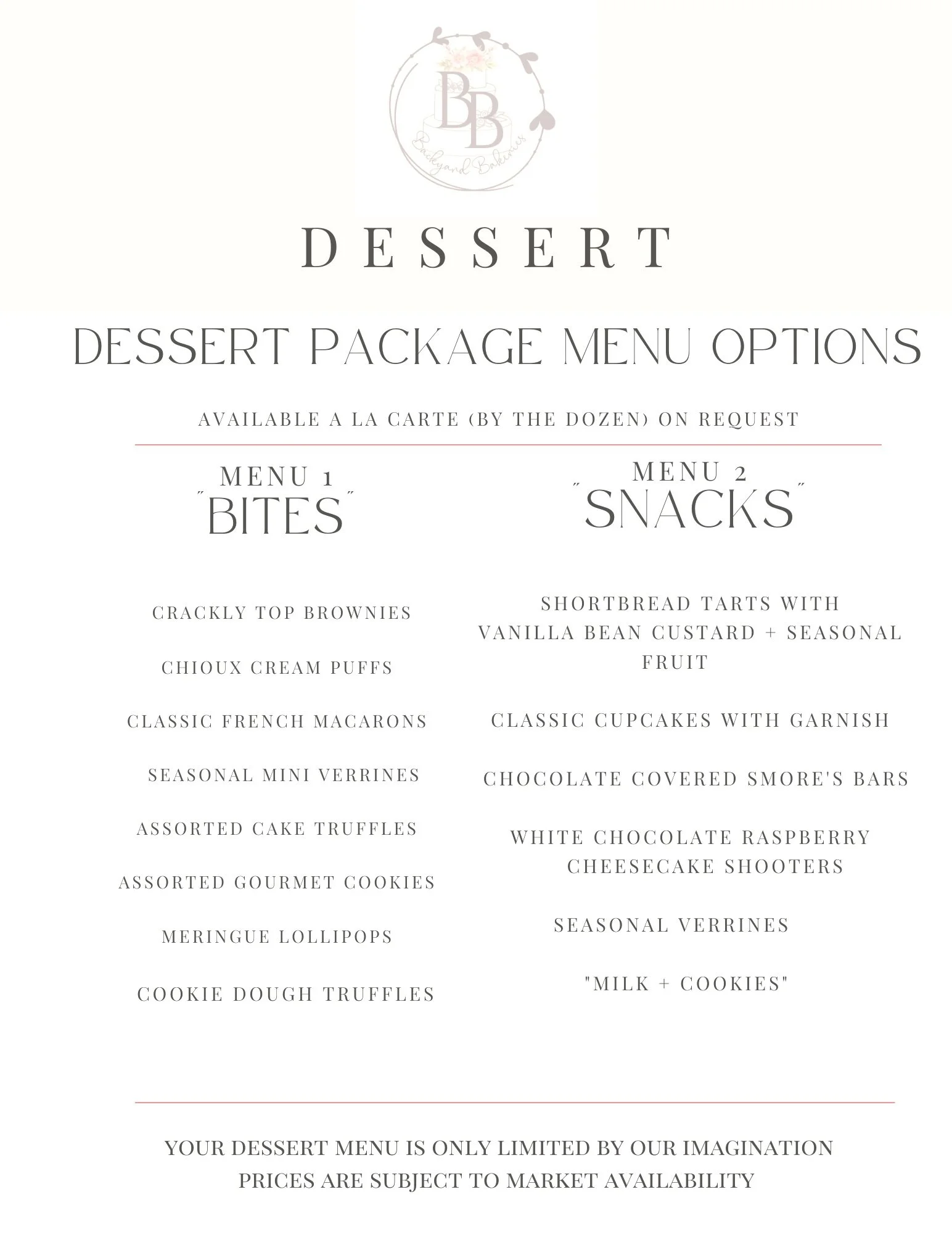 Weddings + Dessert Tables — Backyard Bakeries