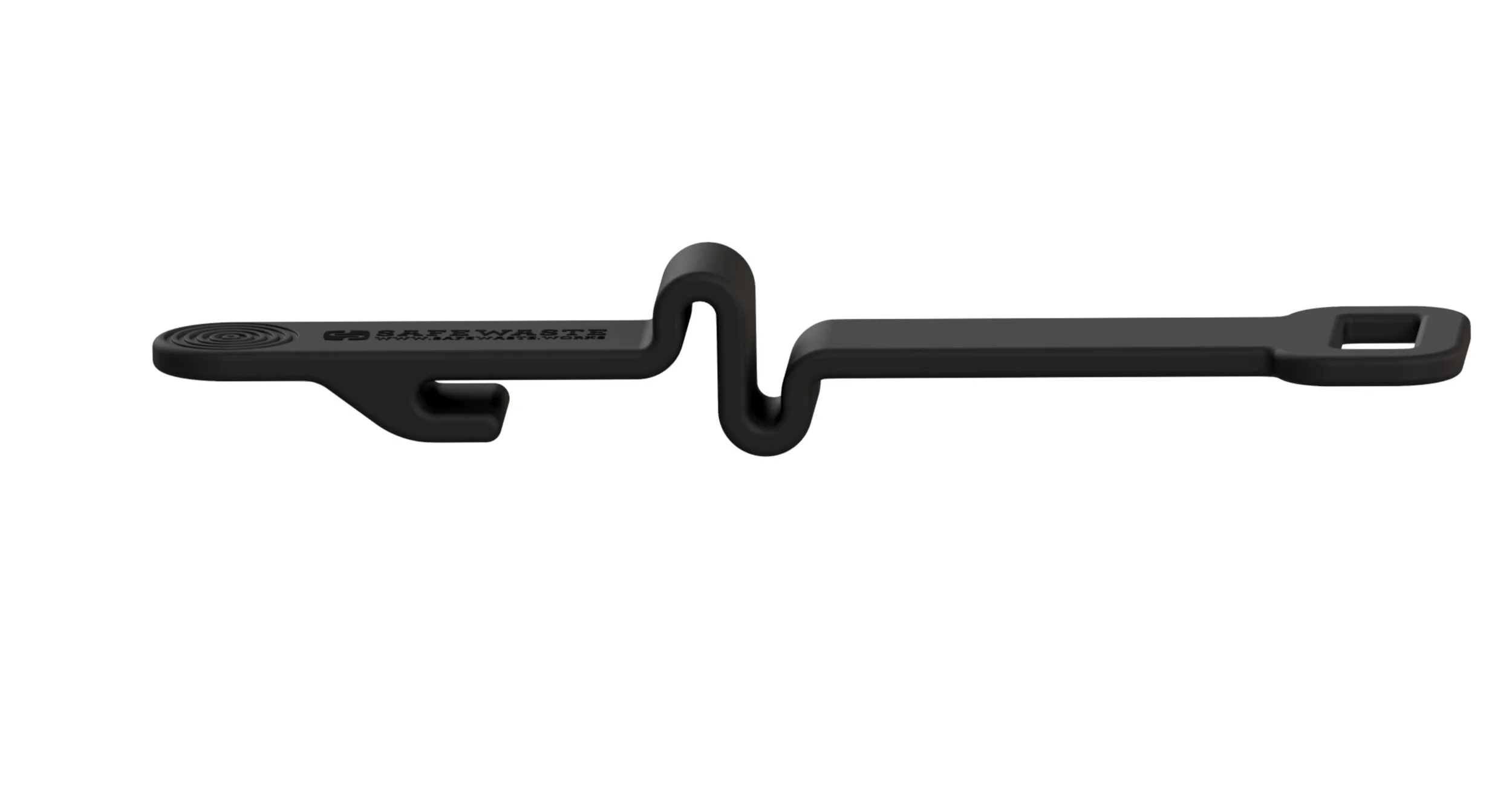 SafeWaste lid latches - keeping trash in the cart — SafeWaste