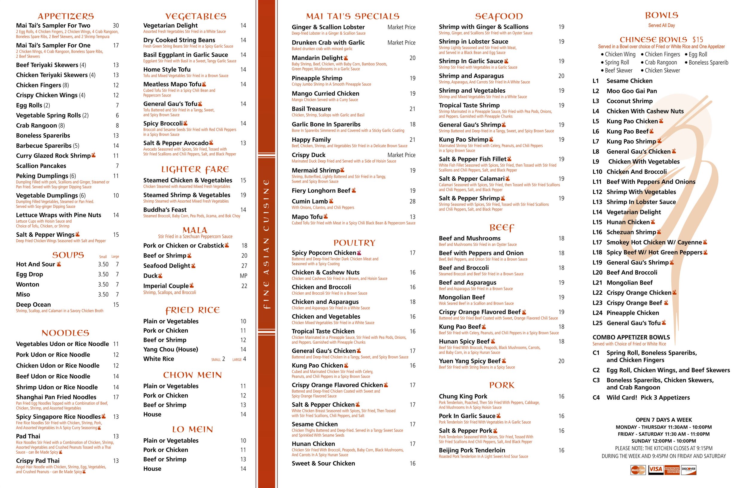 Chinese And Bowls — Mai Tai's