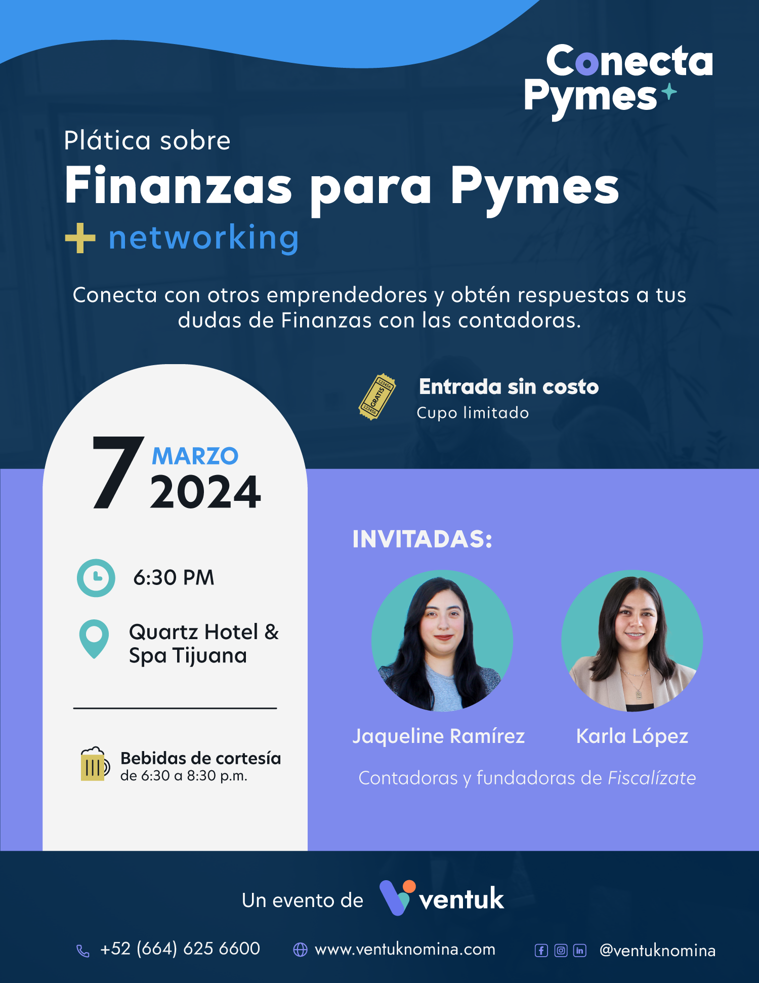 Conecta Pymes │ Plática sobre Finanzas + Networking — Ventuk