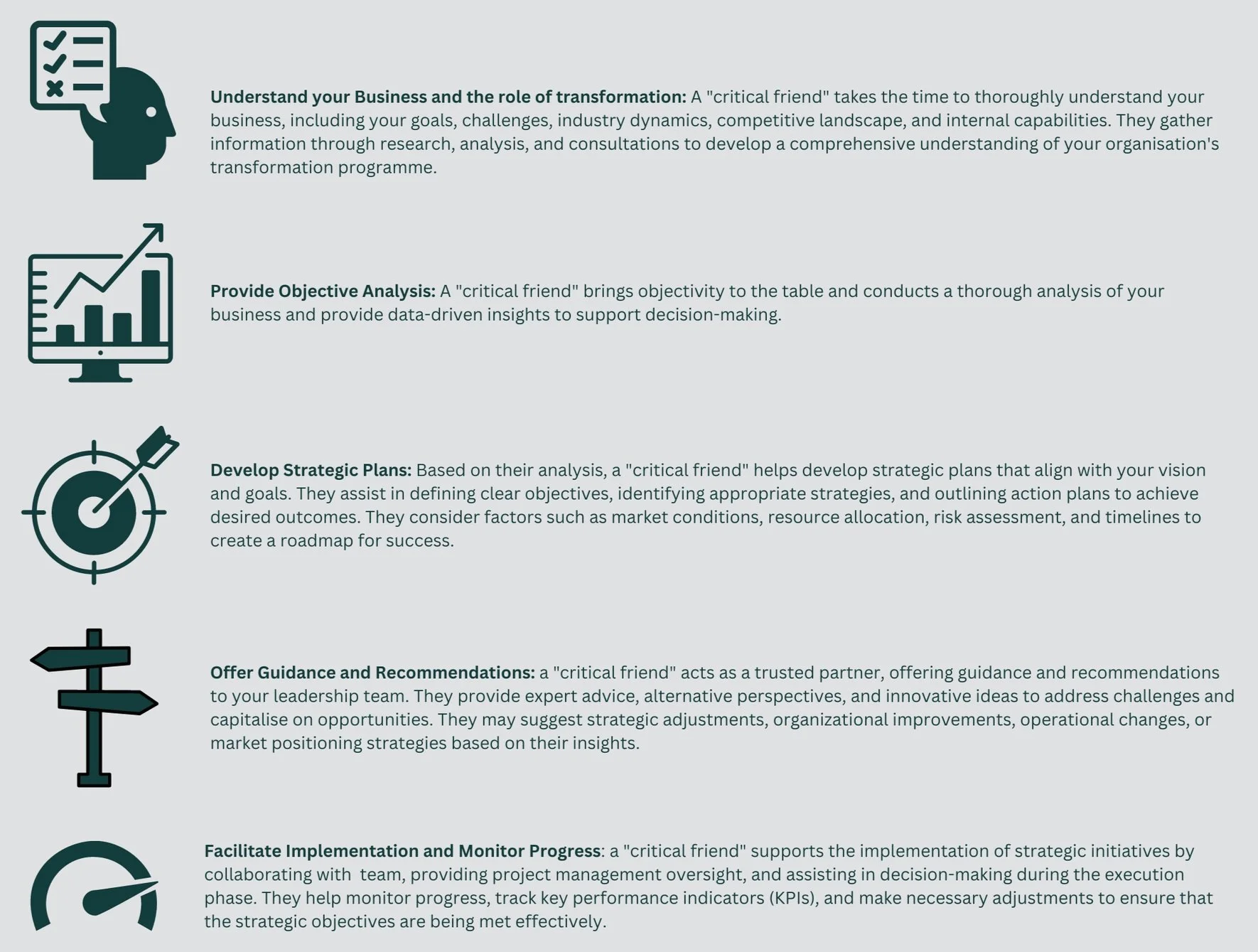 Critical Friends (old draft) — Matrix Five