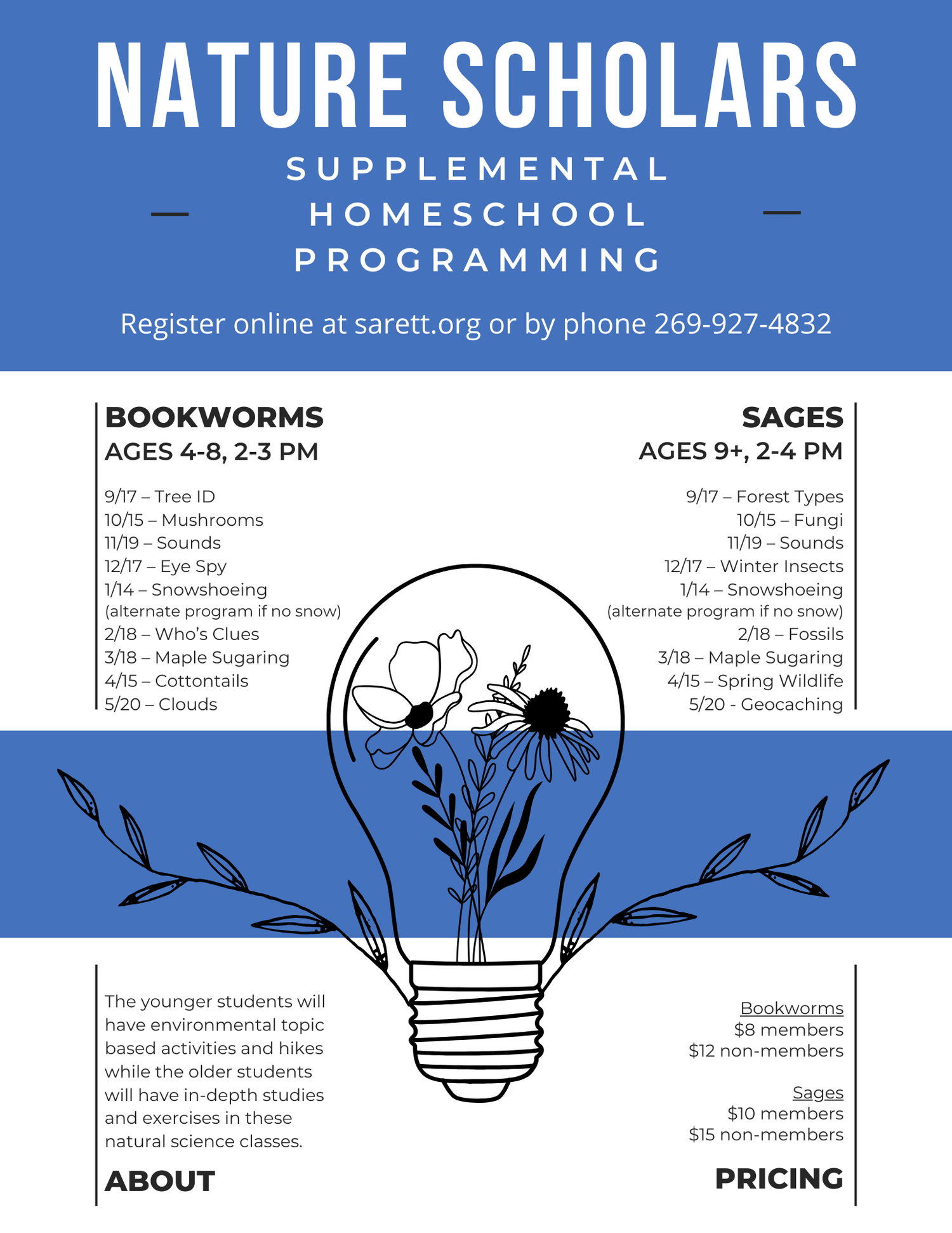 Nature Scholars-Homeschool Programming — Sarett Nature Center