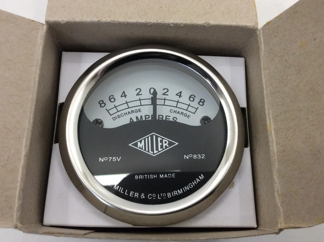 MILLER AMMETER (Reproduction) 2" — British Bikes 1970