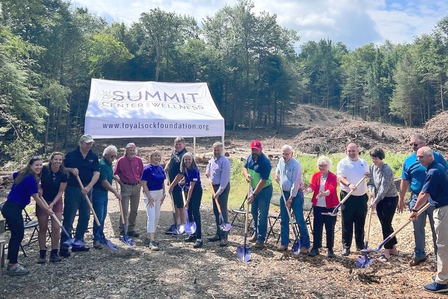 Driveway Groundbreaking — Loyalsock Foundation
