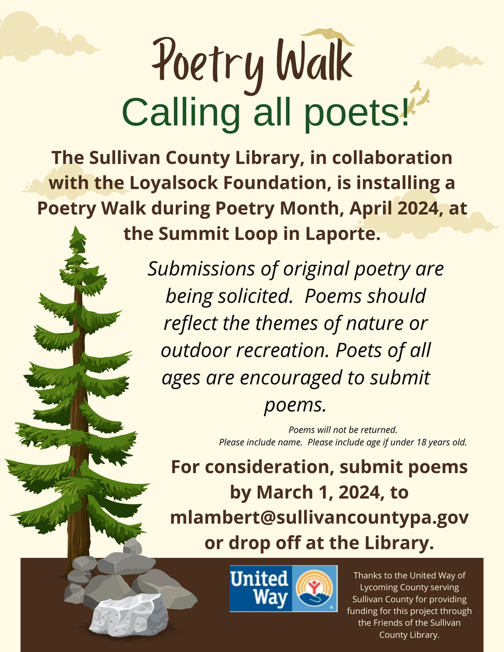 Poetry Walk - Loyalsock Foundation - Summit Loop Trail — Loyalsock ...
