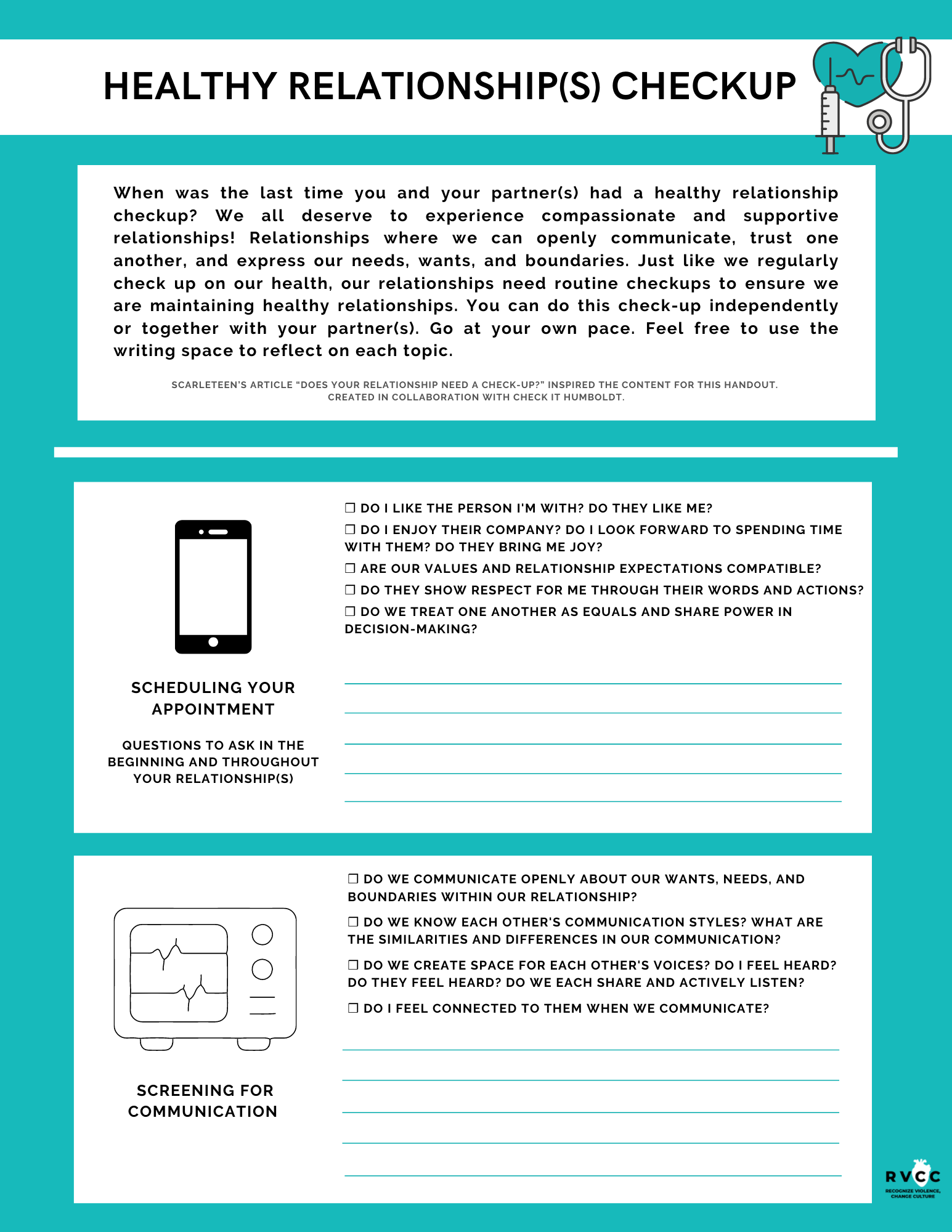 Resource Hub — RVCC: Recognize Violence, Change Culture