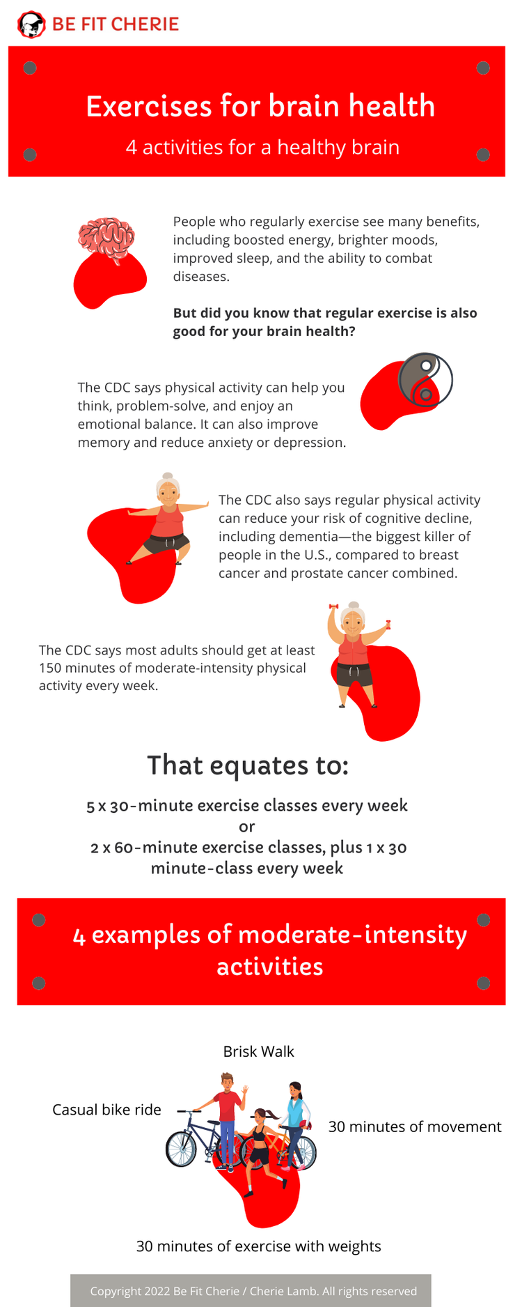 Exercise for Brain Health — BE FIT CHERIE