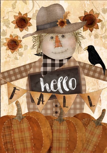 Hello Scarecrow Fall — Main Line Art & Design
