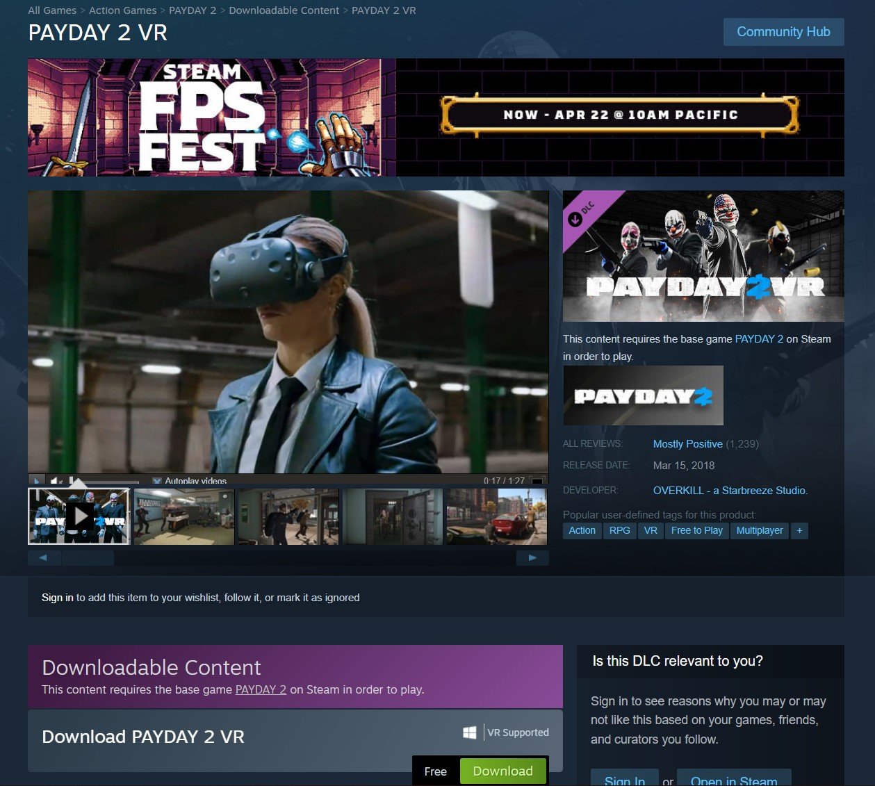 Payday 2 VR Review and Setup Guide — Reality Remake Gaming