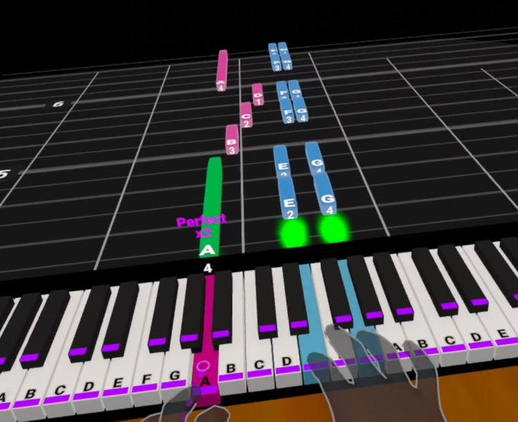 An Amazing VR Piano Learning Game On the Oculus Quest 3 and 2 ...
