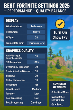 Best Fortnite Settings — Performance + Quality Balance — Reality Remake ...