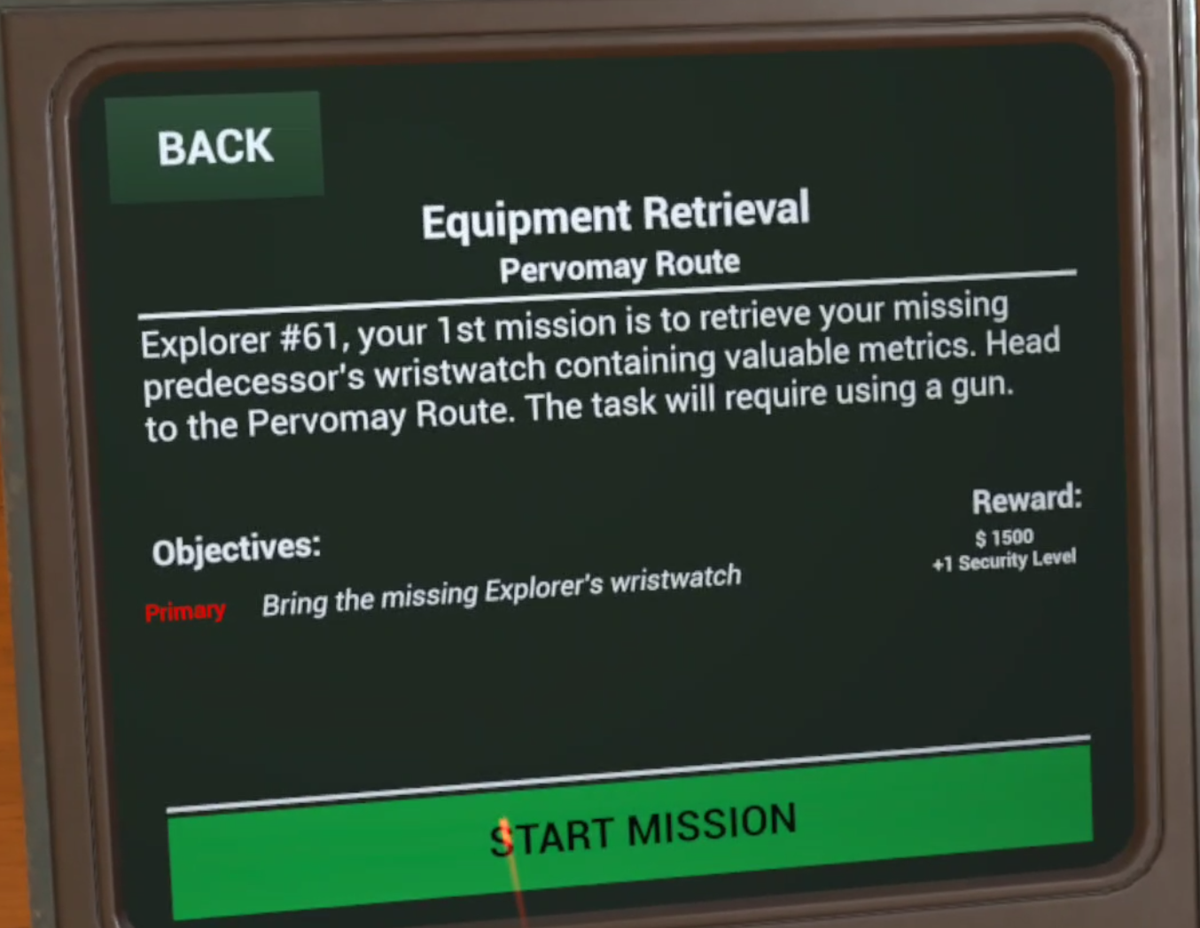 Into The Radius Walkthrough And Guide - The First Mission - Equipment ...