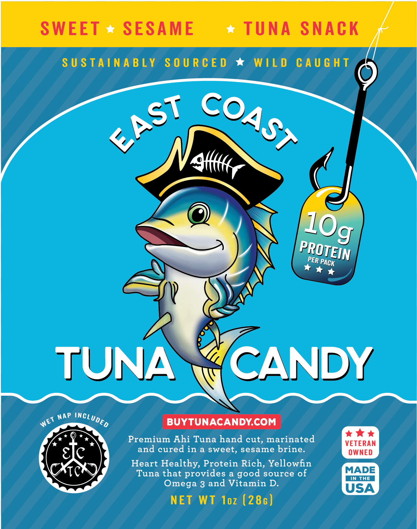 TUNA CANDY Premium Tuna Snack Beef Jerky Replacement Healthy Low ...