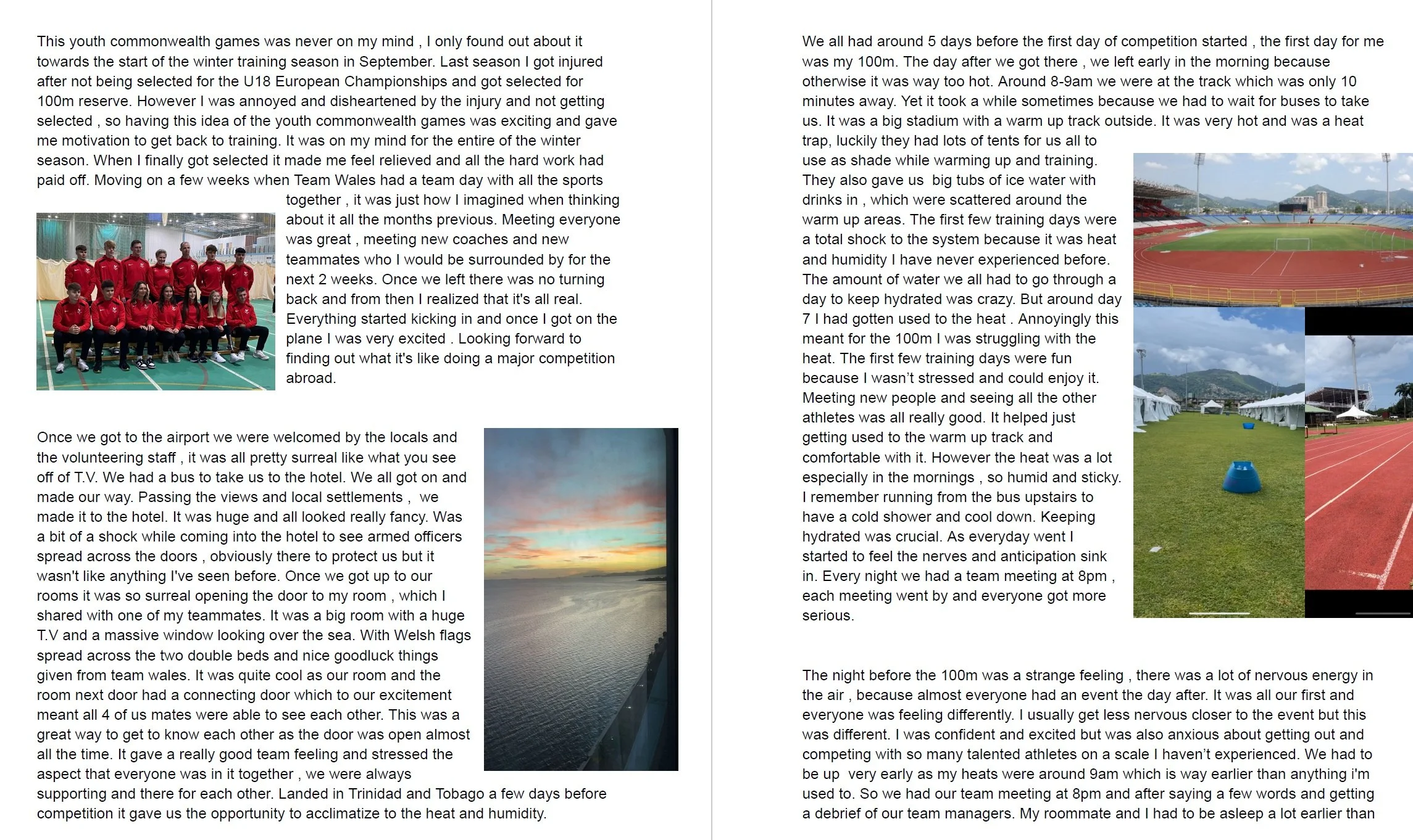 ATHLETE'S STORIES — NEWPORT HARRIERS ATHLETIC CLUB