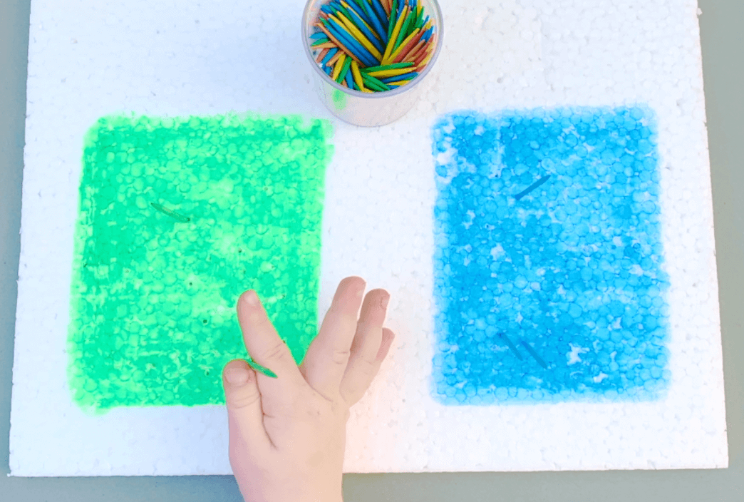 TOOTHPICK COLOR MATCHING GAME