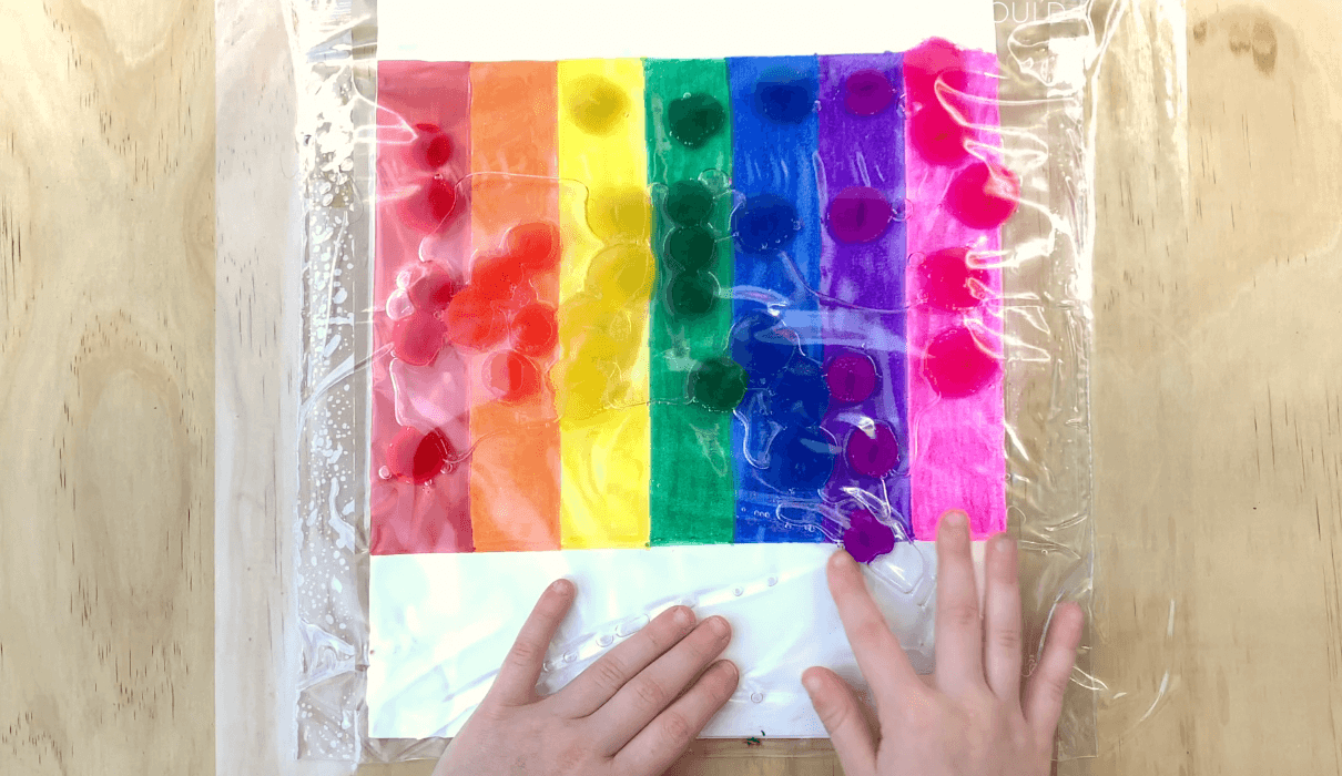 More Fun Activities with Rainbow Color Sorting Sensory Bag