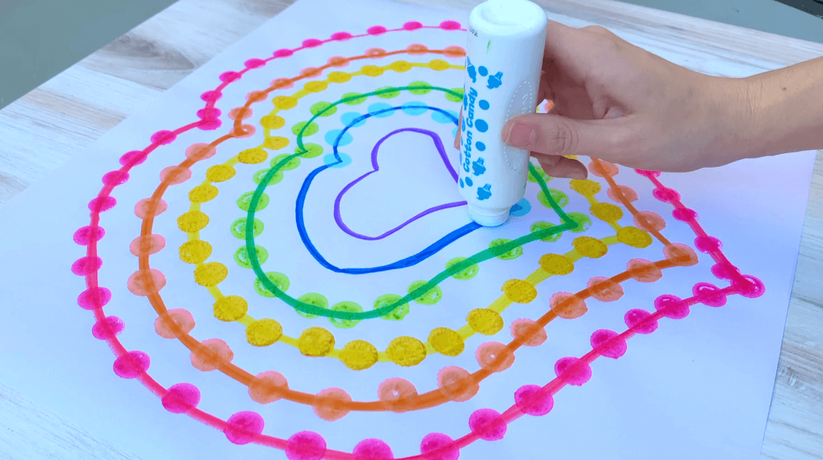 Dot The Heart: Practice Color Matching & Pre-writing Skills