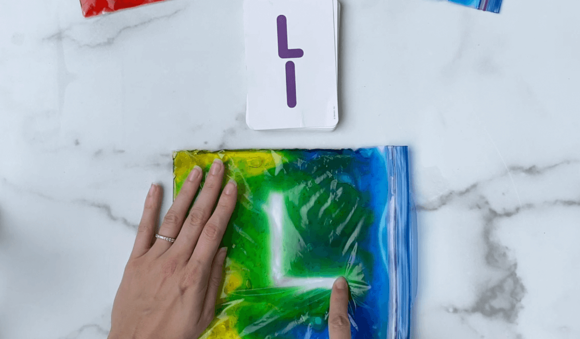 Great Color Mixing and Spelling Experiment for Younger Kids