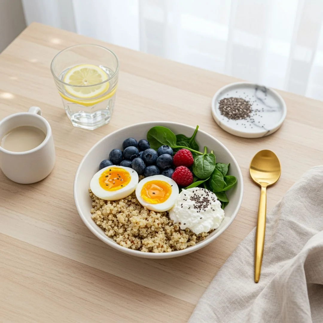 Quinoa Breakfast Bowl With All Five Food Groups: Packed for Power