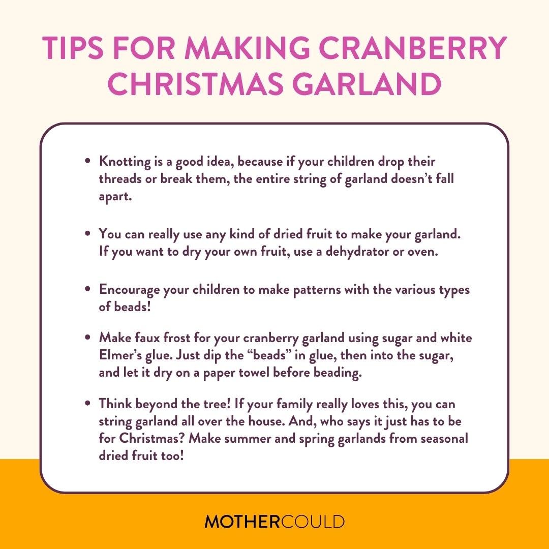 How to String Cranberries | MOTHERCOULD
