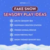 Sharing Some Sensory Play Ideas Using Artificial Snow