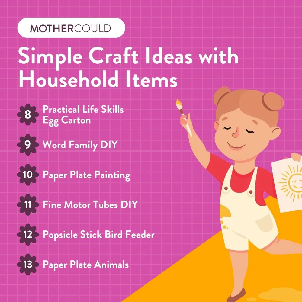 13 Simple Craft Ideas With Household Items