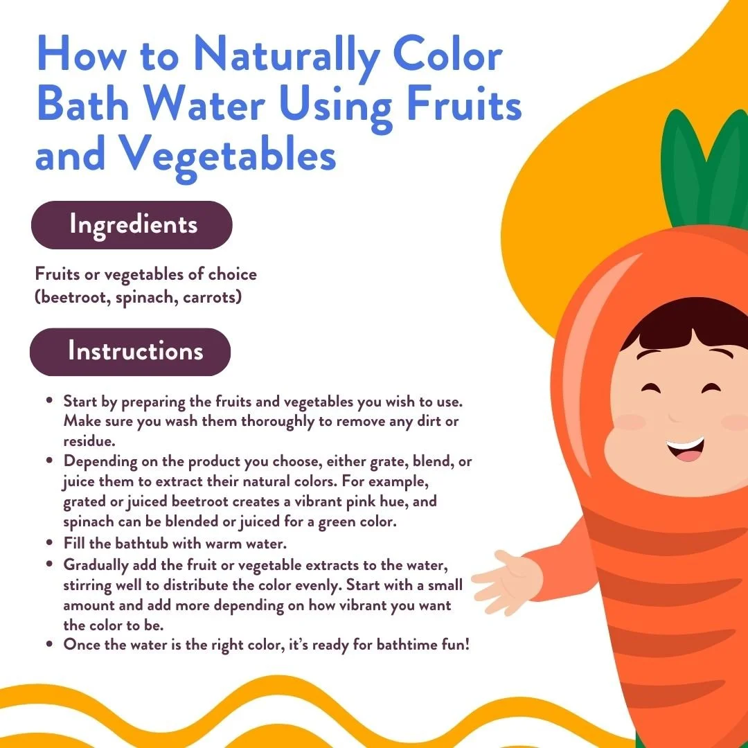 How to Color Bath Water Naturally to Make Bath Time More Fun