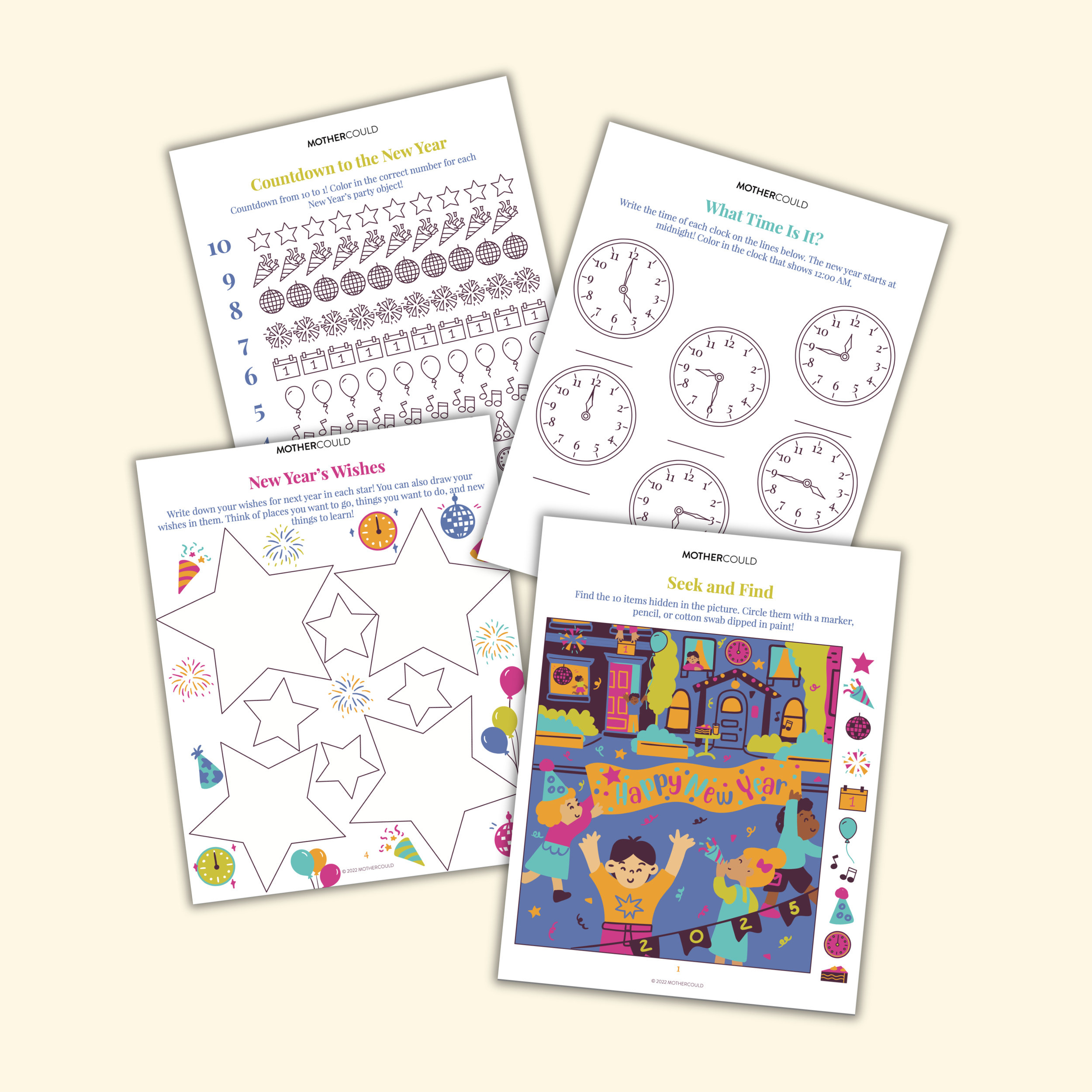 Happy New Year Mini Activity Pack 2025