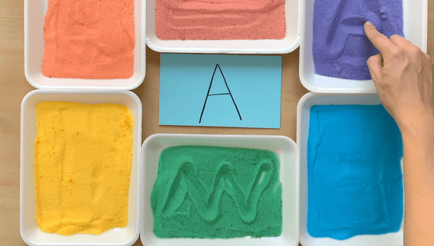 Salt Trays are Amazing for Practicing Pre-writing Skills