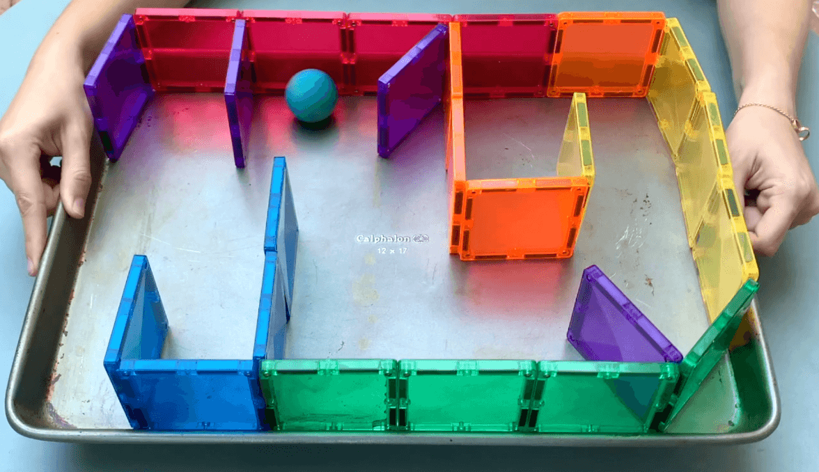 DIY Magnetic Tile Maze