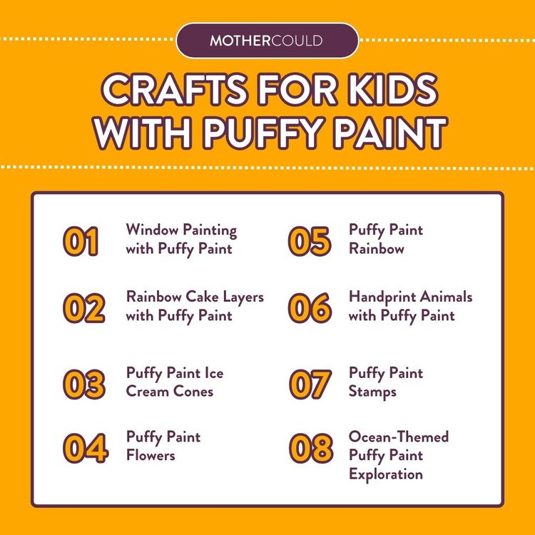 Round-up of Fun & Engaging Crafts for Kids with Puffy Paint