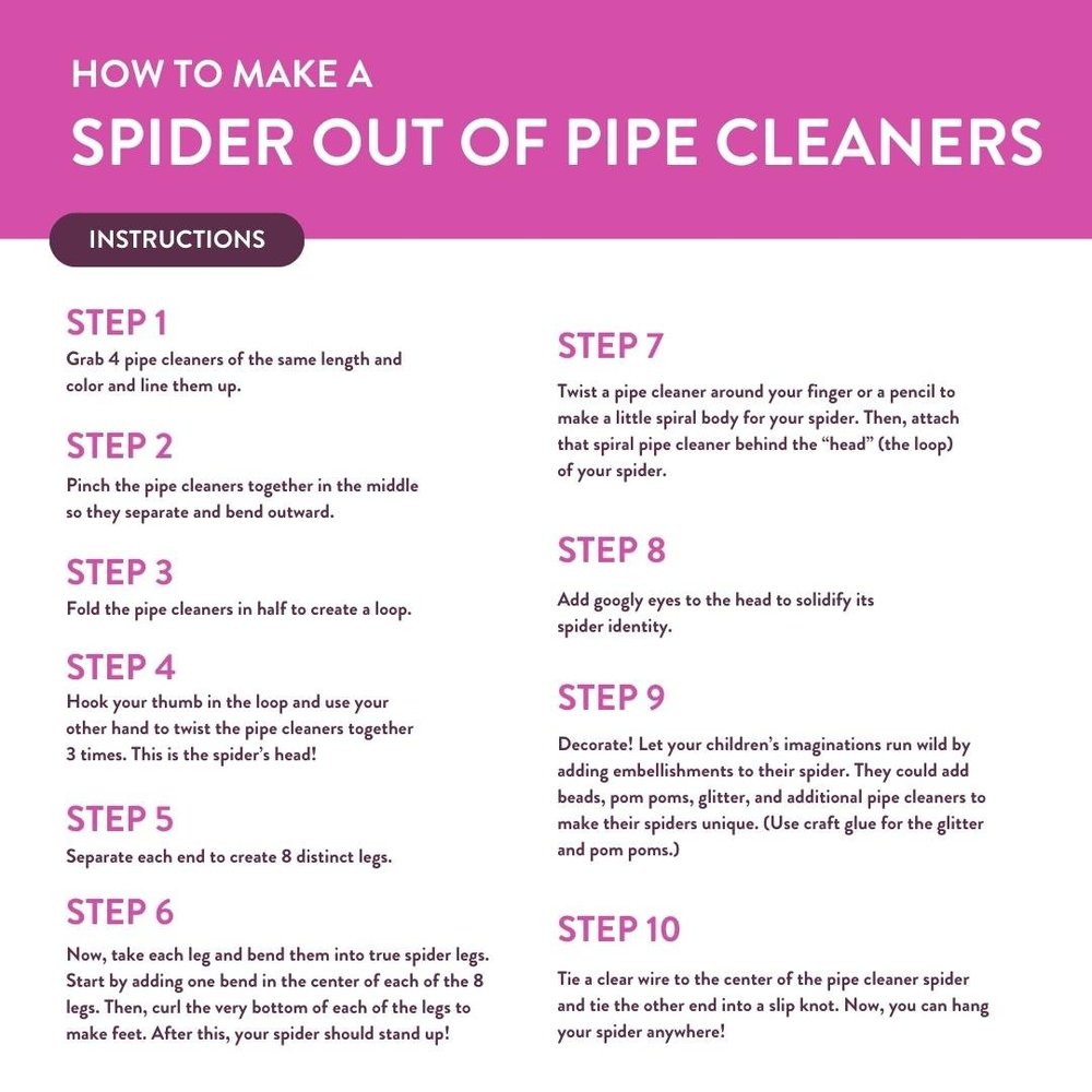How to Make a Spider Out of Pipe Cleaners