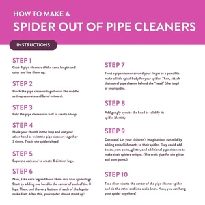 How to Make a Spider Out of Pipe Cleaners