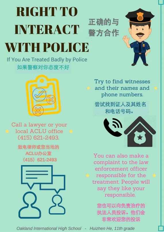 "Know Your Rights" Posters - Designed by OIHS Students! — OIHS