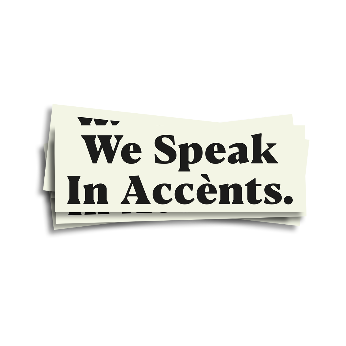 Katakana Tagline Vinyl Sticker — Accents Intl