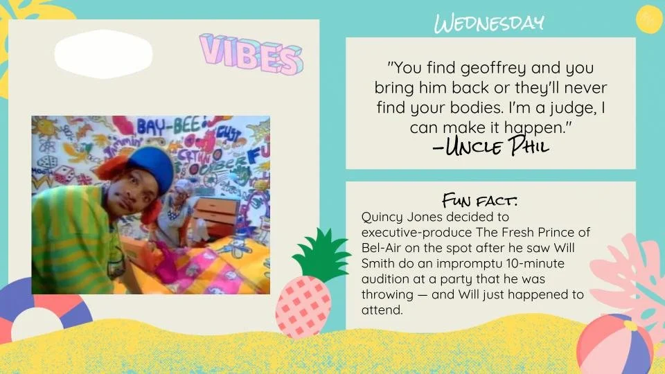 90s-Themed Welcome Slides — Educator Andrea