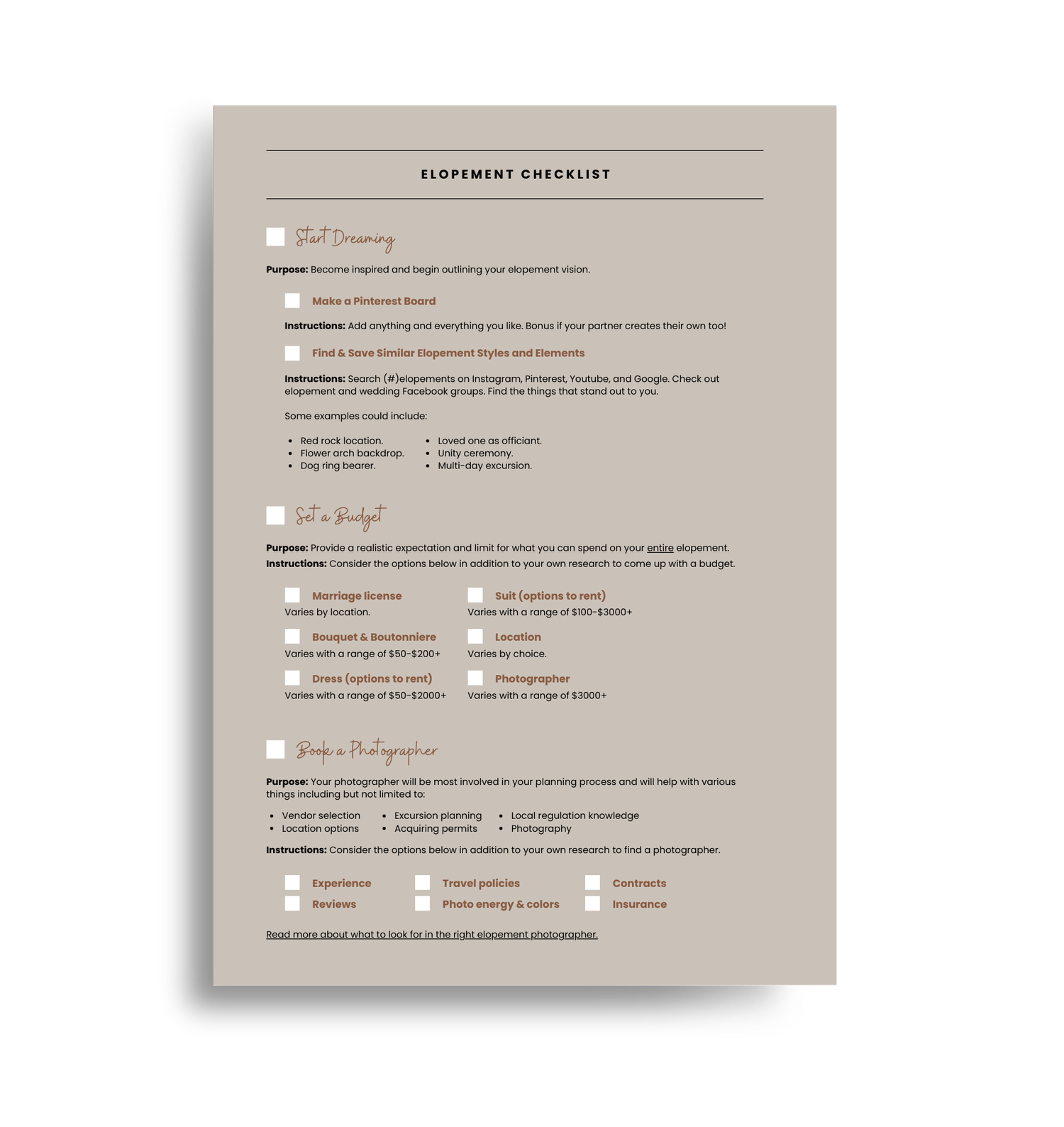 Arizona Elopement Guide — Adventure Elopement Photographer | U.S ...