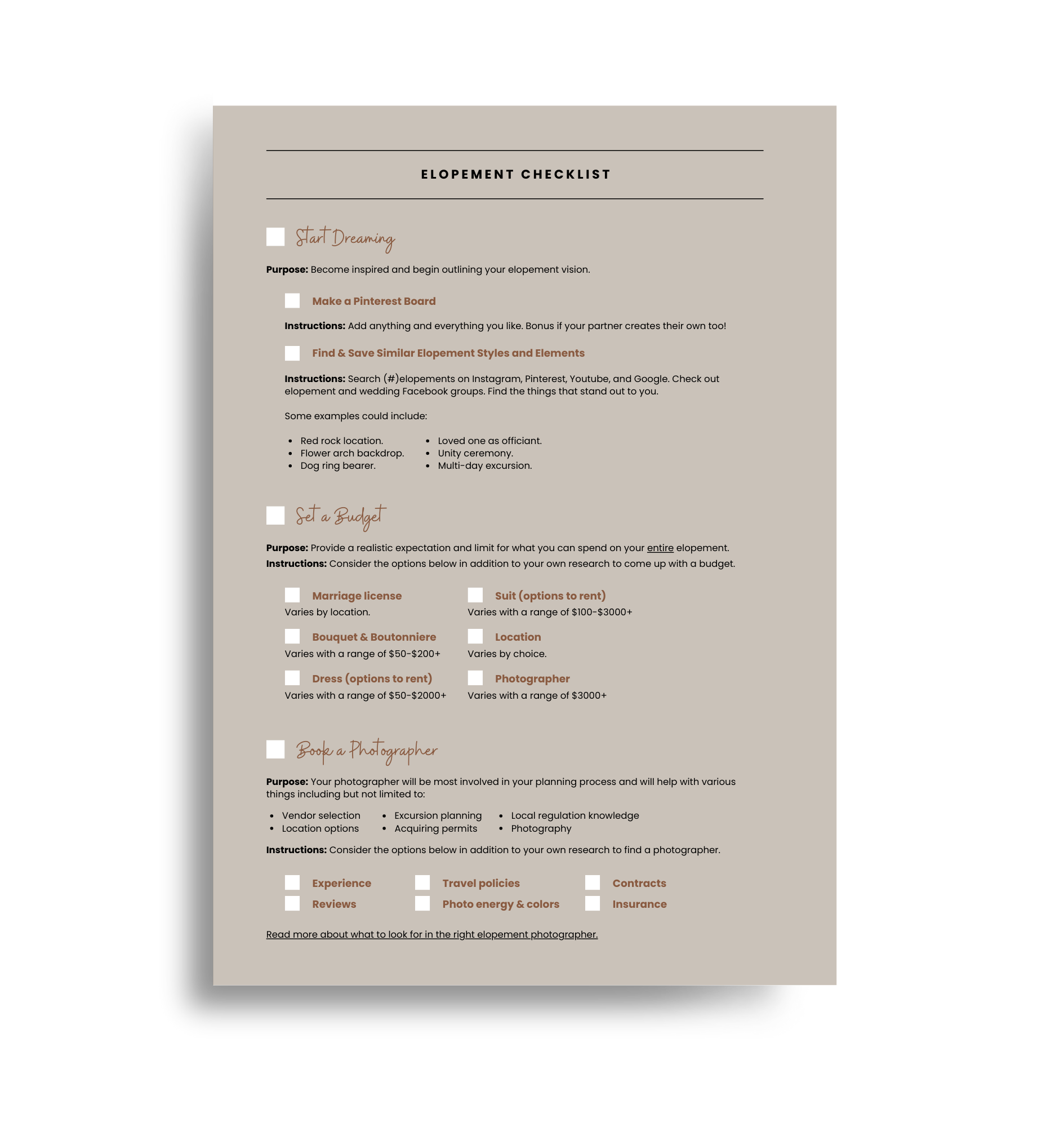 Arizona Elopement Guide — Arizona Elopement Photographer