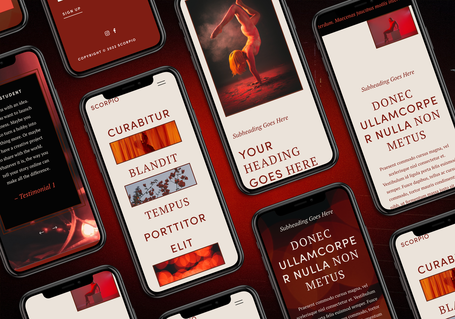 Scorpio | Spiritual Website Templates — Arcoíris Design Studio