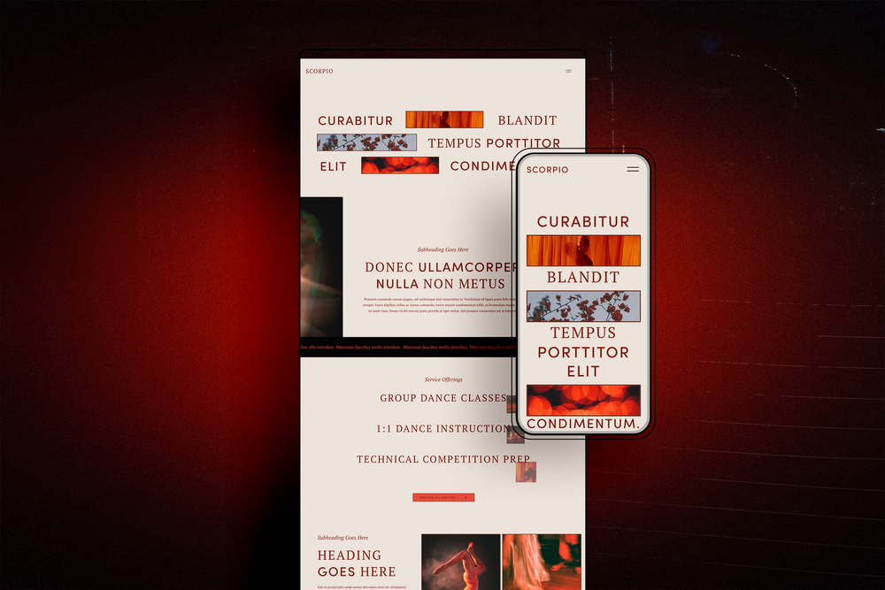 Scorpio | Spiritual Website Templates — Arcoíris Design Studio