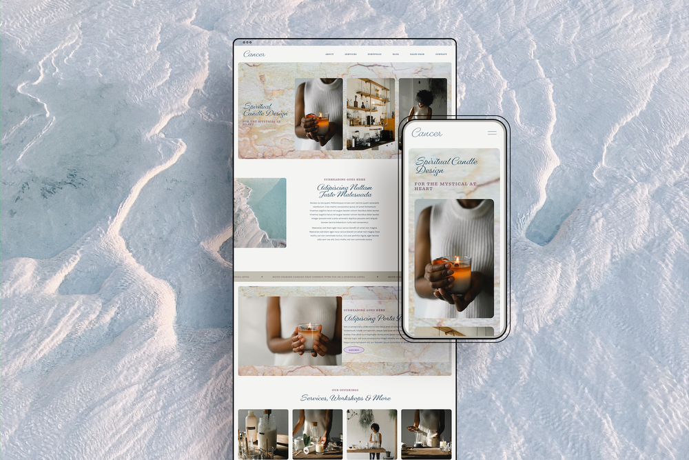 Cancer | Spiritual Website Templates — Arcoíris Design Studio