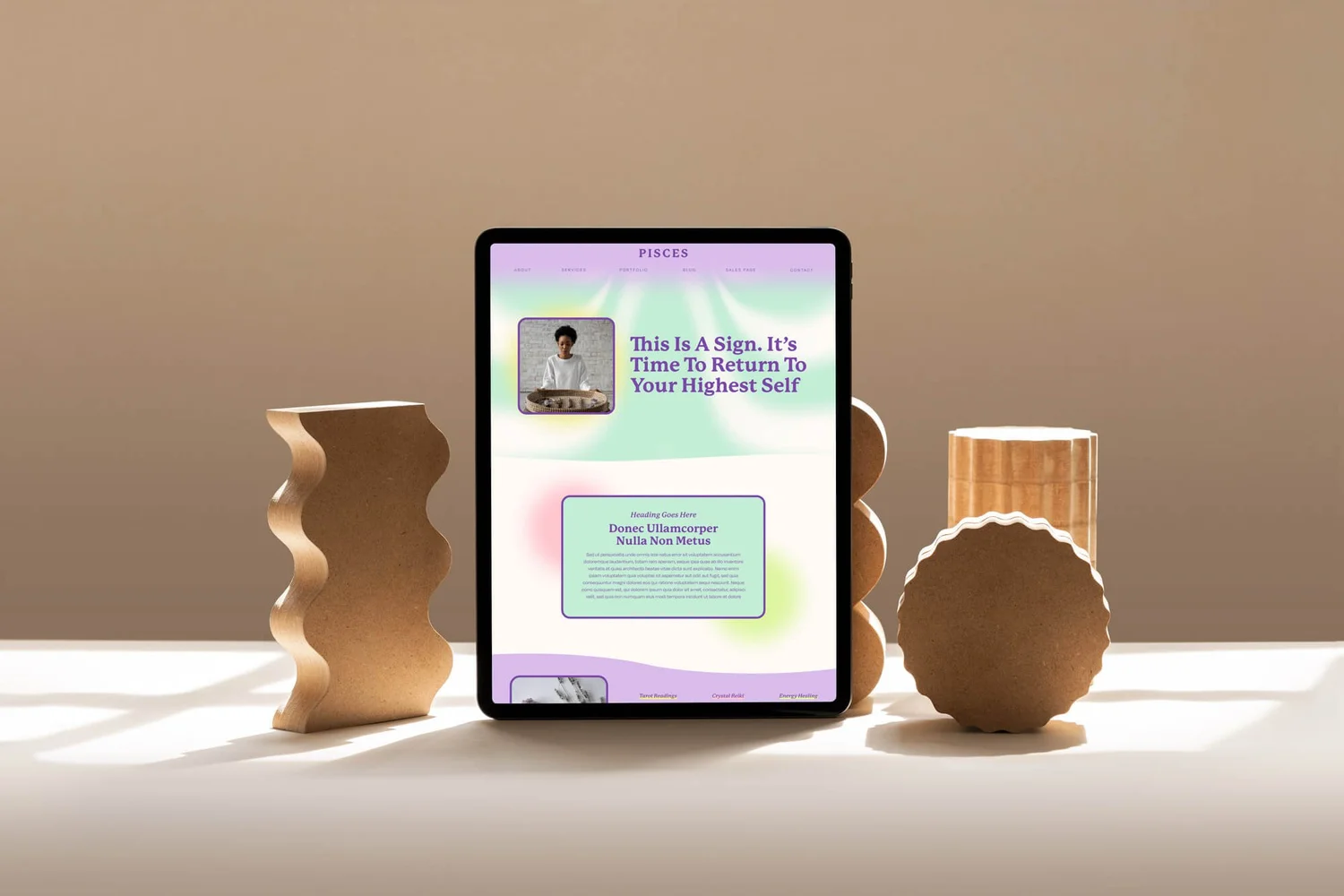 Aquarius | Spiritual Website Templates — Arcoíris Design Studio