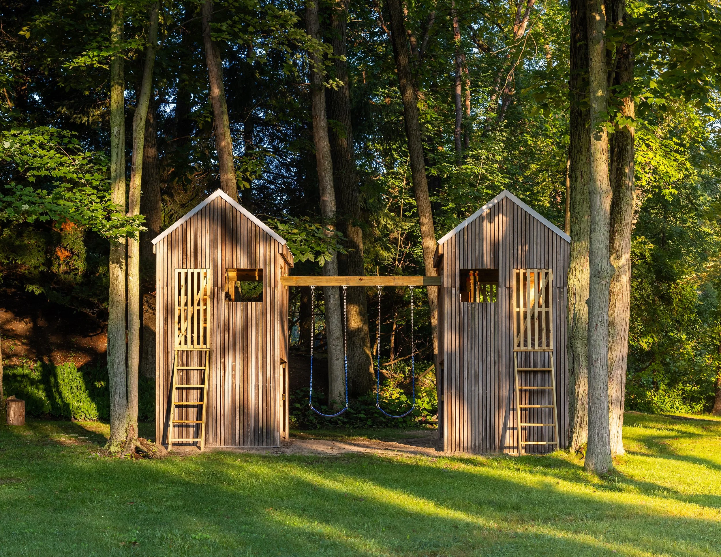 Sustainable Twin Treehouses — Temescal Creative